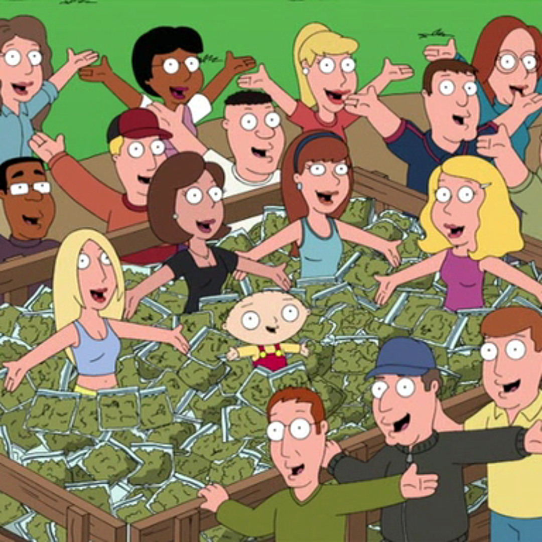 Stewie Smoking Weed
