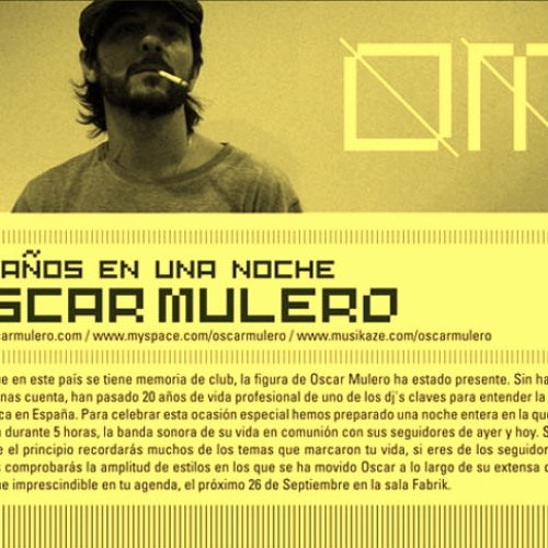 Stream Set 1: Oscar Mulero en Fabrik – ‘20 años en una noche’ (26-9 ... Stream Set 1: Oscar Mulero en Fabrik – ‘20 años en una noche’ (26-9 ...