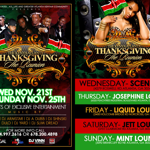 Stream 2012 KENYA ATLANTA THANKSGIVING OFFICIAL PROMO MIX by TheSocial ...