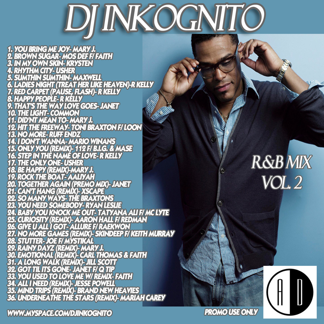 Stream DJ Inkognito Rnb mix 2 by DJ Inkognito | Listen online for free ...