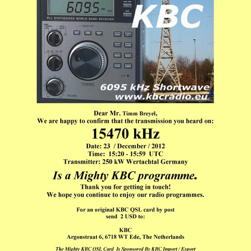 Stream The Mighty KBC (1) by shortwavedxer | Listen online for free on ...