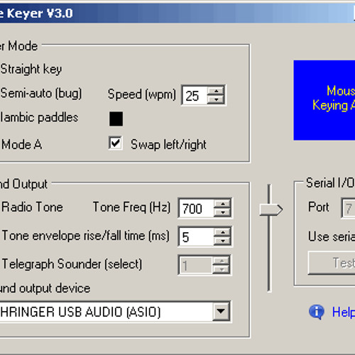 Stream SENDING A MORSE CODE DIT STREAM AT 25 WPM USING AN ASIO DRIVER ...