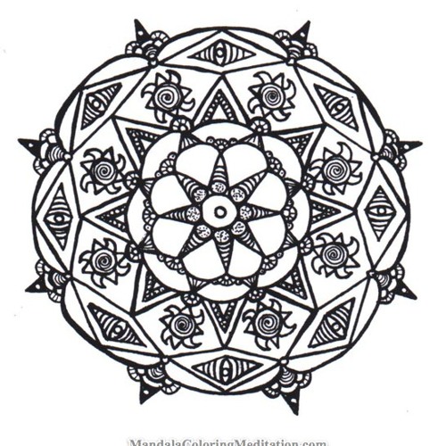 Stream Mandala Coloring Page by scoxrox | Listen online for free on ...
