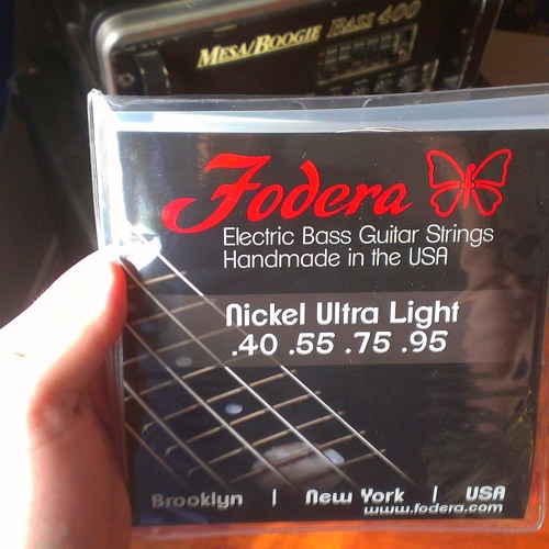 Stream New strings Before & After__Fodera Nickel Ultralights, 6 Months ...