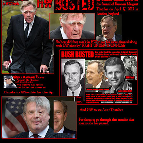 Stream HW and GW Bush in attendance at their relative Margaret Thatcher ...