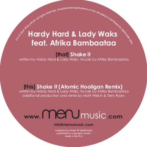 Stream Menu Music | Listen to [MENU012] Hardy Hard & Lady Waks 'Shake ...