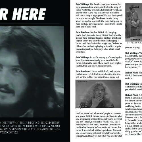 Stream 2- Led Zeppelin Interview by Loha Vete | Listen online for free ...