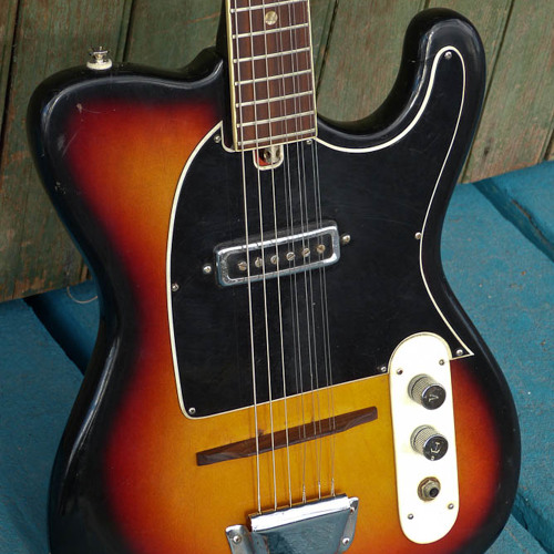 Stream 1960s Japanese-made Teisco modded 9-string electric guitar (demo ...