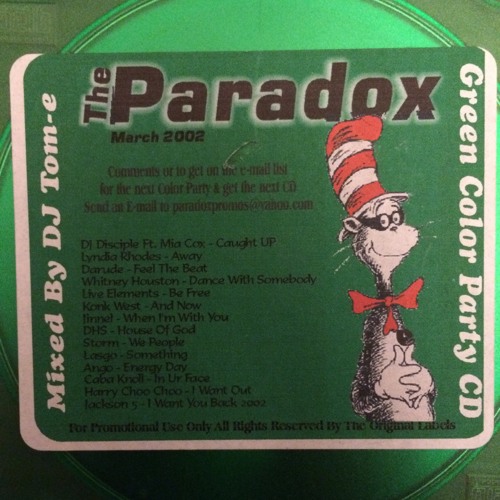 Stream djTOMe | Listen to The Paradox Green Color Party 2002 playlist ...