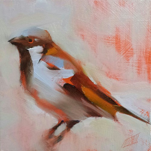 Stream Talking Pictures 2. Colonel Sparrow. 6x6", oil on board by Wes ...