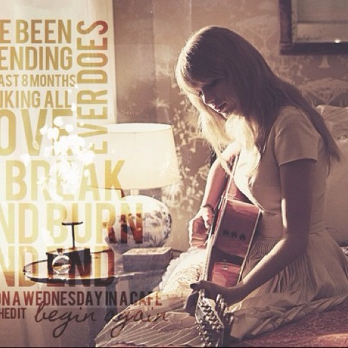 Taylor Swift Begin Again Cover Taylor Swift Begin Again Cover