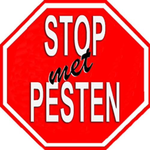 Stop Met Pesten Poster For Sale Mit "Illustration Roter Stempel