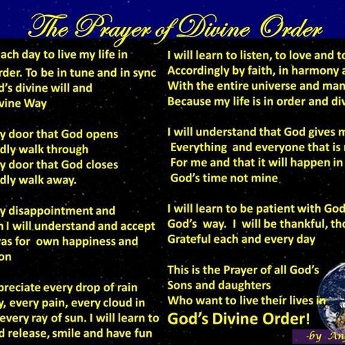 Stream The Prayer of Divine Order by Anfra by Anfra THE CONSCIOUS POET ...