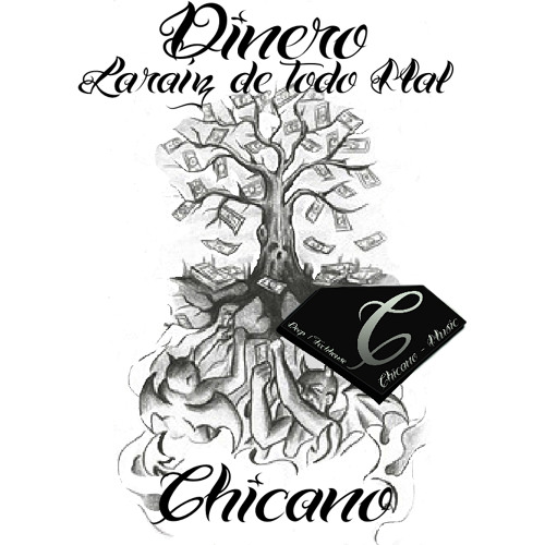 Money Is The Root Of All Evil Tree Tattoo