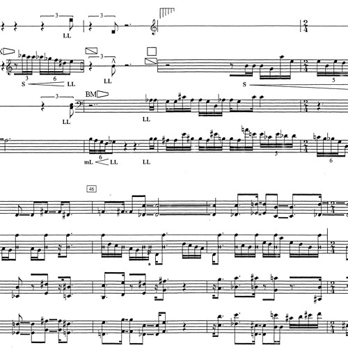 Stream Mood Exercise (1991, for percussion quartet) by Jerry Tabor ...