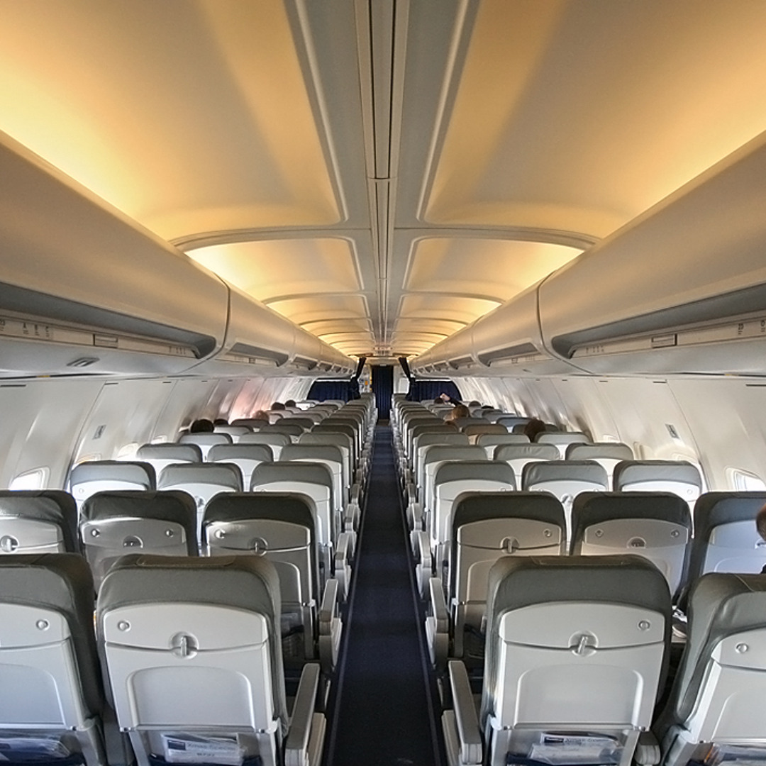 Stream everyday (08-30-14) plane cabin interior ambiance with attendant ...