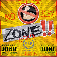 Yellow No Flex Zone Sign