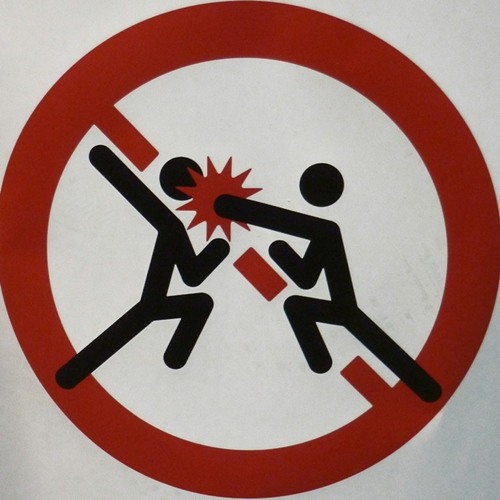No Fighting Sign