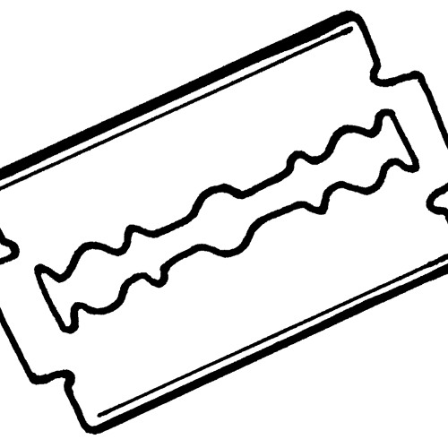 Razor Blade Drawing