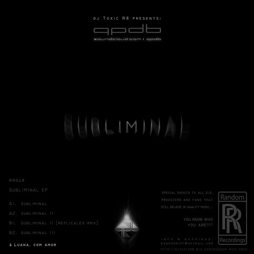 Stream qpdb - Subliminal III (Original Mix) by Random Recordings ...