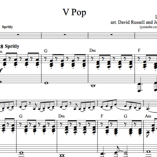 Stream V Pop Piano Accompaniment Sample by Lindsey Stirling Sheet Music ...