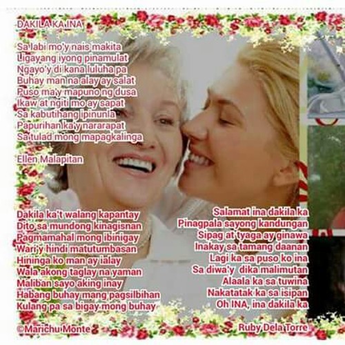 Stream ''DAKILA KA INA'' Tula-Septon Collaboration nina Ellen, Marichu ...