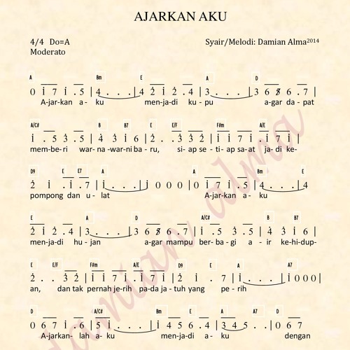 Stream AJARKAN AKU - TIA by damianalma | Listen online for free on ...