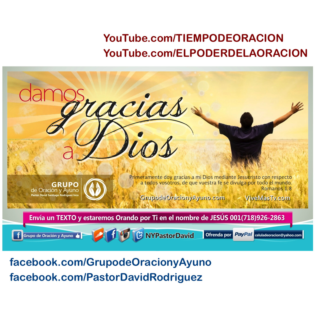 Listen to music albums featuring Oración dando gracias a Dios | Pastor ...