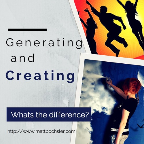 Stream Generation and Creation- Whats the difference? by Conscious ...