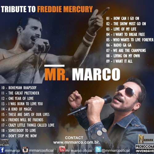 Stream Mr. Marco | Listen to MR.MARCO - TRIBUTE TO FREDDIE MERCURY ...