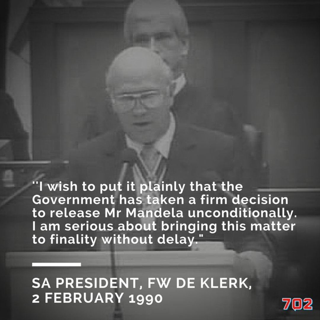 Stream F.W. de Klerk 1990: Remember this day in SA history? by Primedia ...