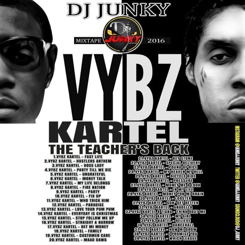 Stream DJJUNKY - VYBZ KARTEL (THE TEACHER'S BACK) MIXTAPE 2K16 by DJ ...