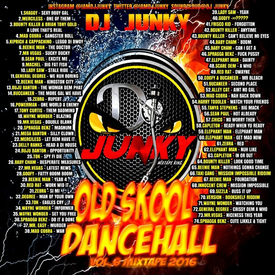 Stream DJJUNKY – OLD SKOOL DANCEHALL VOL.6 MIXTAPE 2K16 by DJ Junky ...