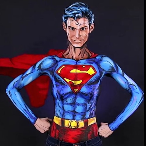 Stream Kay Pike: Superman Bodypaint Timelapse Music by Laurence Owen ...