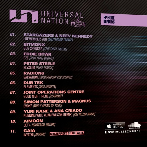 Stream Universal Nation 056 by Alex M.O.R.P.H. | Listen online for free ...