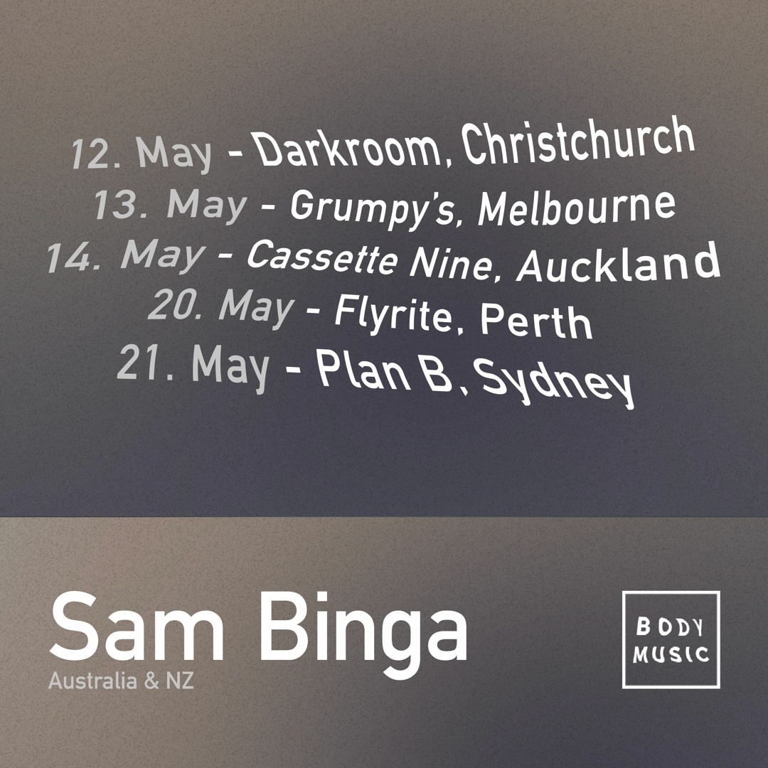 Stream SAM BINGA ANZ TOUR MIX 2016 by BODY MUSIC | Listen online for ...