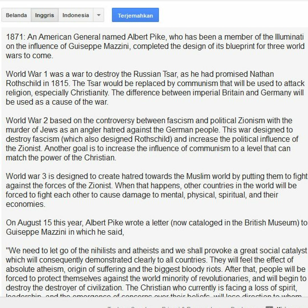 Stream Google Translate - Albert Pike (english version) by angga cipta ...