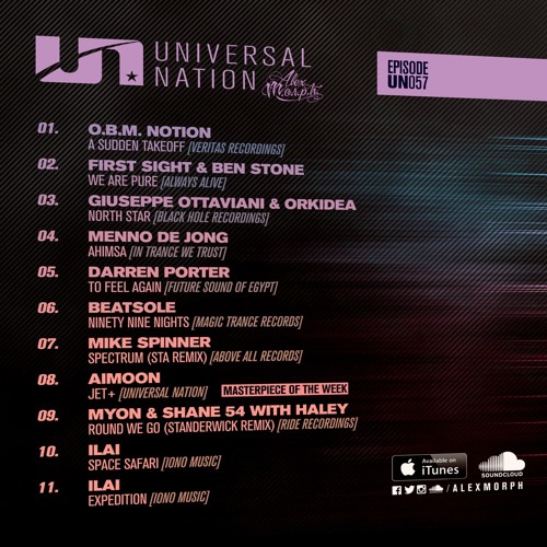 Stream Universal Nation 057 by Alex M.O.R.P.H. | Listen online for free ...