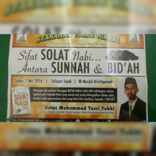 Stream Sifat solat nabi - Ustaz Mohammad Yusri Yubhi.m4a by Muhammad ...