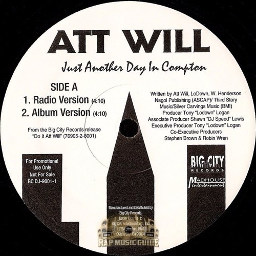 Stream Att Will - Another Day In Compton 1993 by Ya Te AK | Listen ...