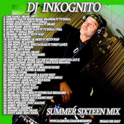 Stream Summer 16 Mix by DJ Inkognito | Listen online for free on SoundCloud