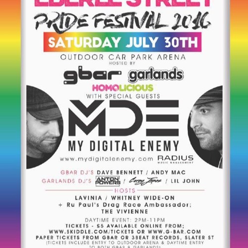 Stream GBar Podcast July 2016 - Eberle Street Pride Promo Mix by ...