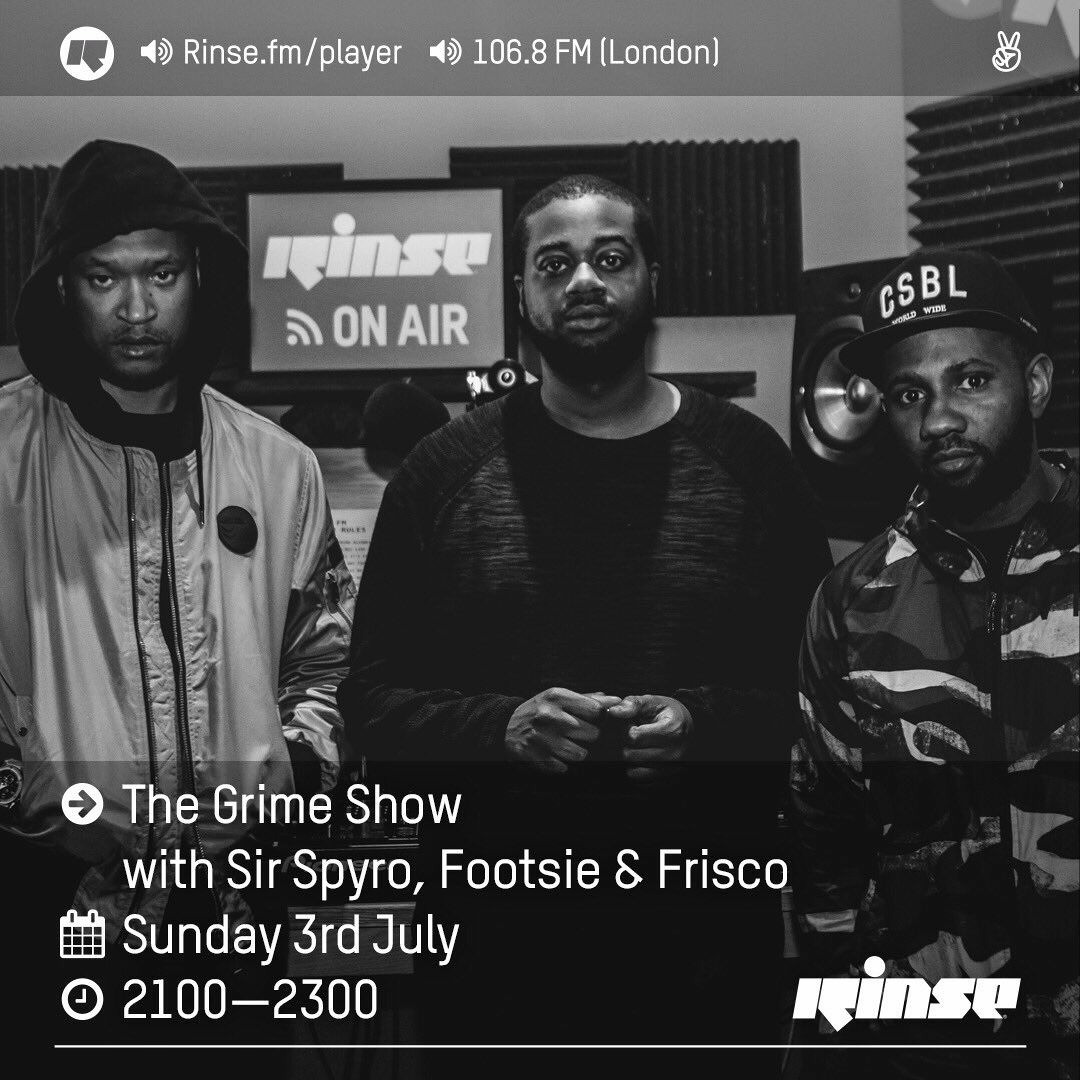 Stream Rinse FM Podcast - The Grime Show w/ Sir Spyro, Footsie & Frisco ...