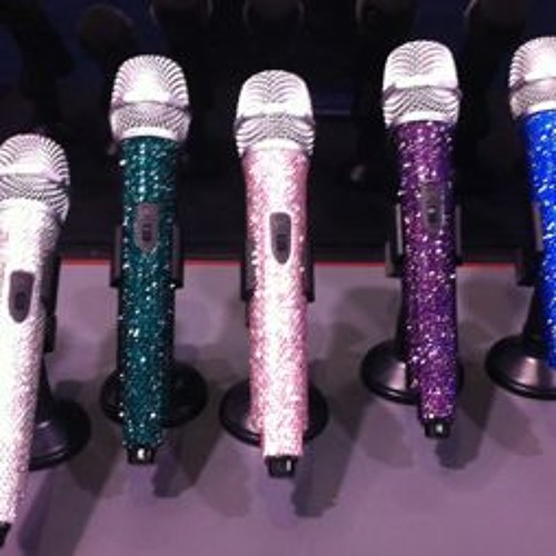 Purple Sparkly Microphone