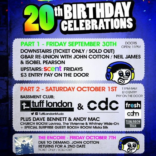 Stream GBar 20th Birthday Podcast by GBarLiverpool | Listen online for ...