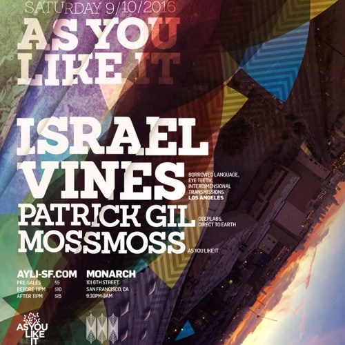 Stream Patrick Gil live at As You Like It 09.10.16 by As You Like It ...