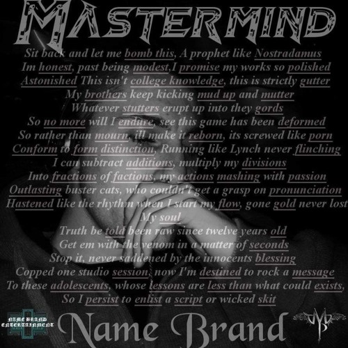 Stream Mastermind By Name Brand by MPPRODUCTIONZ | Listen online for ...