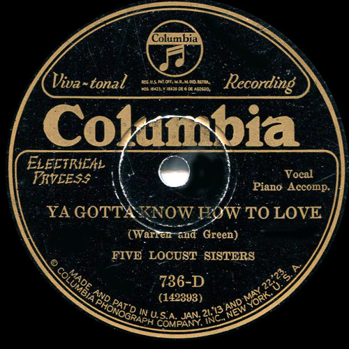 Stream Five Locust Sisters: Ya Gotta Know How To Love by Peter Mintun ...