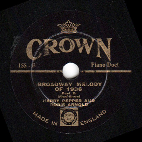 Stream HARRY PEPPER & DORIS ARNOLD, 2 PIANOS: Broadway Melody of 1936 ...