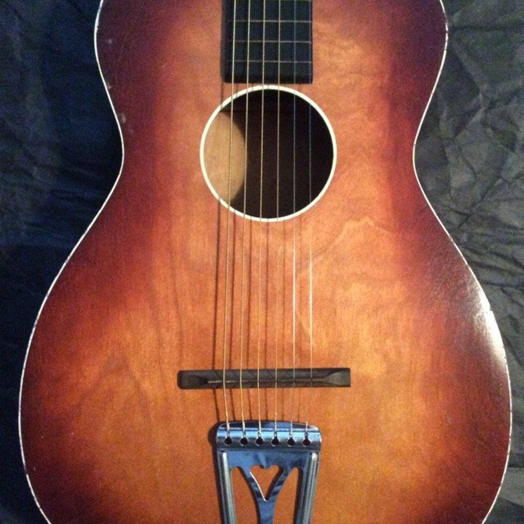 Stream 1950s Silvertone Parlor Guitar floating bridge (Sold) Ricks ...